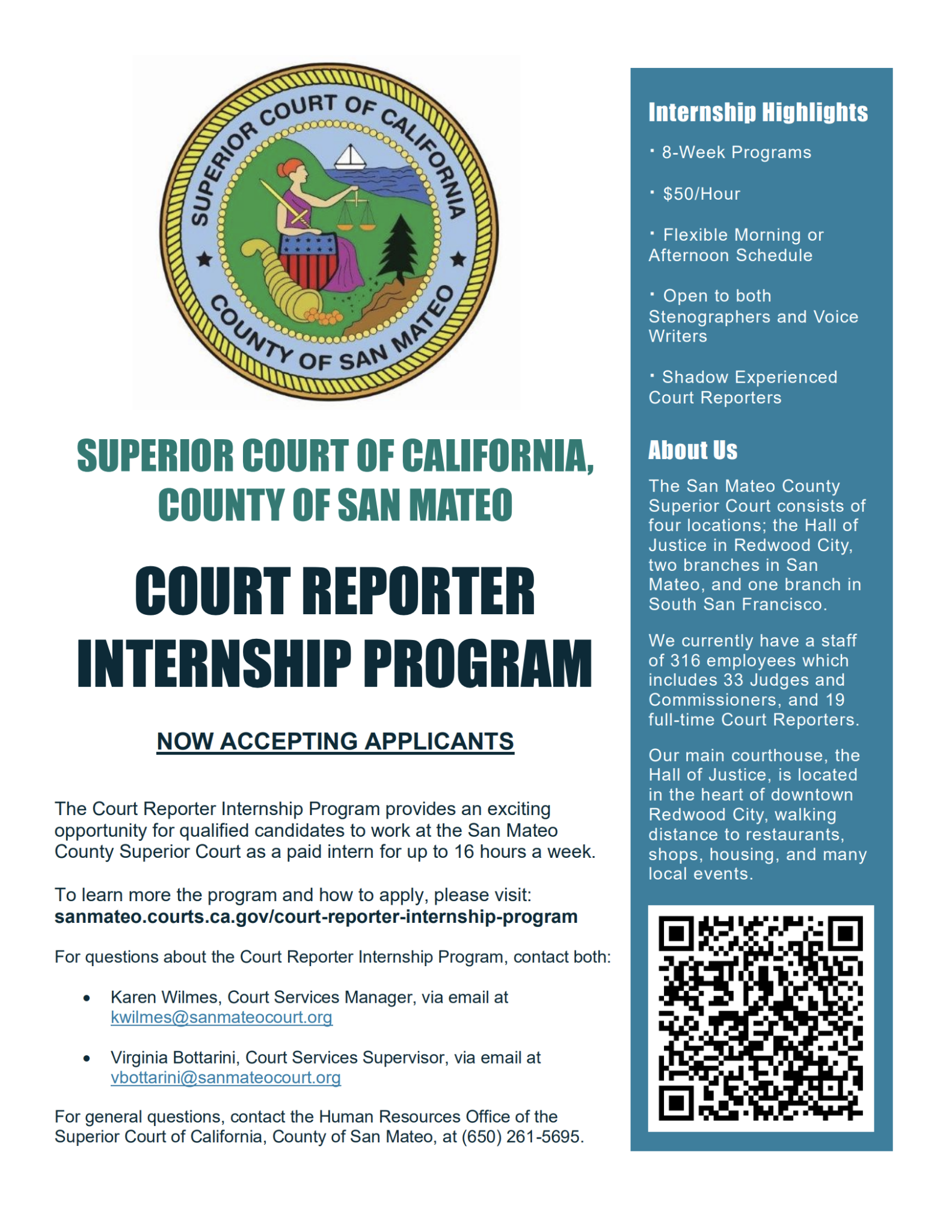 APPLY. San Mateo County Superior Court Launches New 8-Week, Part-Time ...