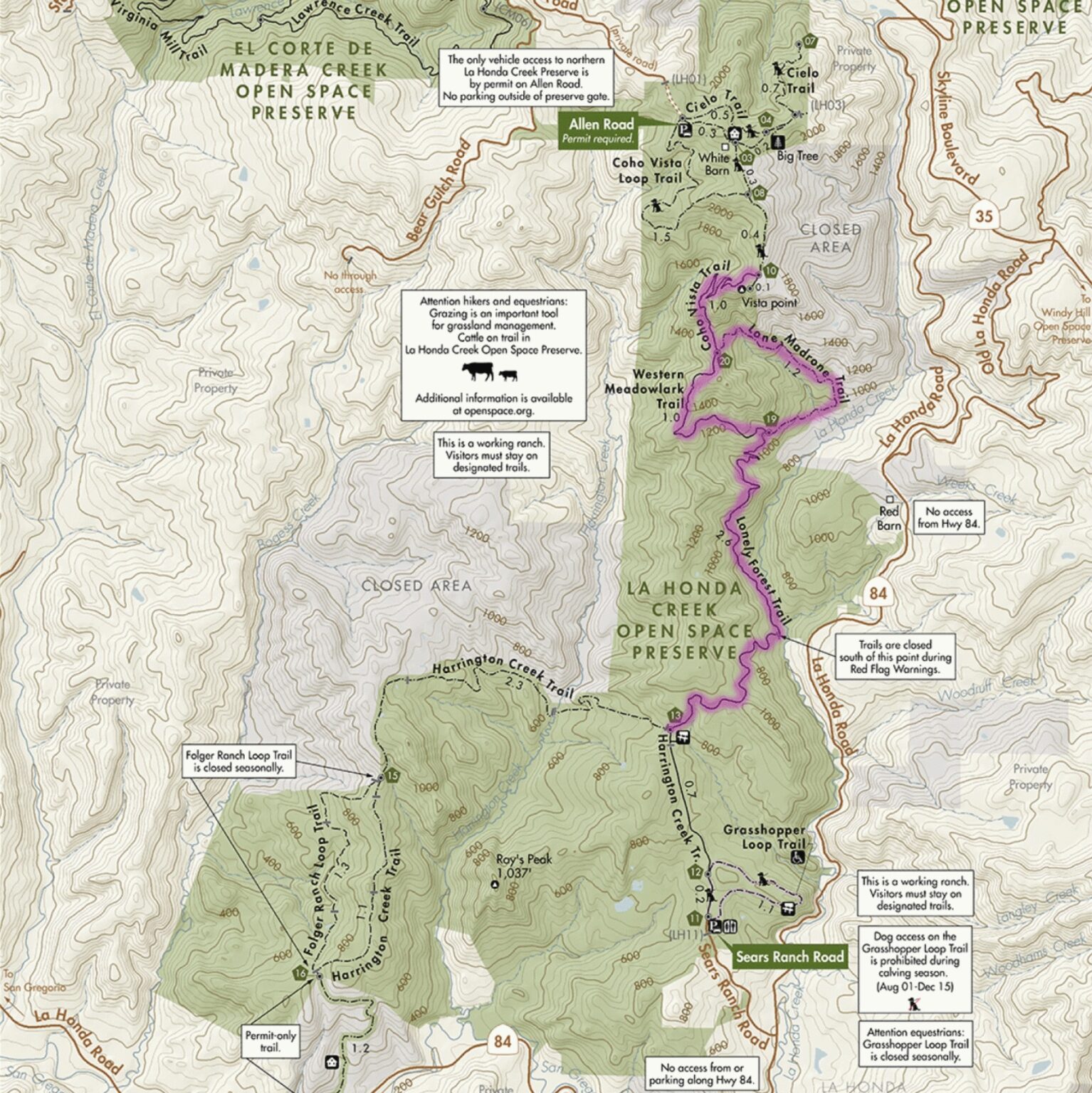 Midpen Open Space Debuts Six Miles of New Trail in La Honda Creek ...